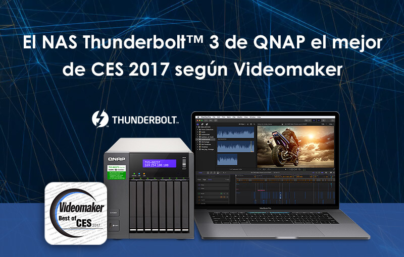 QNAP Thunderbolt™ 3 NAS-Videomaker’s Best of CES 2017
